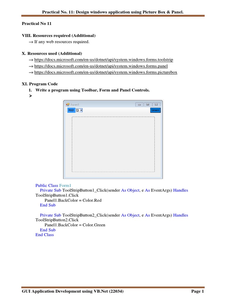 Public Class Private Sub As Object As Handles: Form1 | Download Free PDF | Software | Computer ...