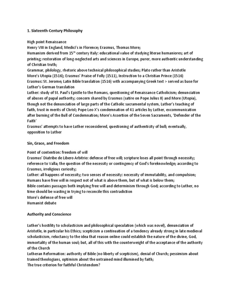 History of Modern Philosophy (Notes) | PDF | Idea | Rationalism