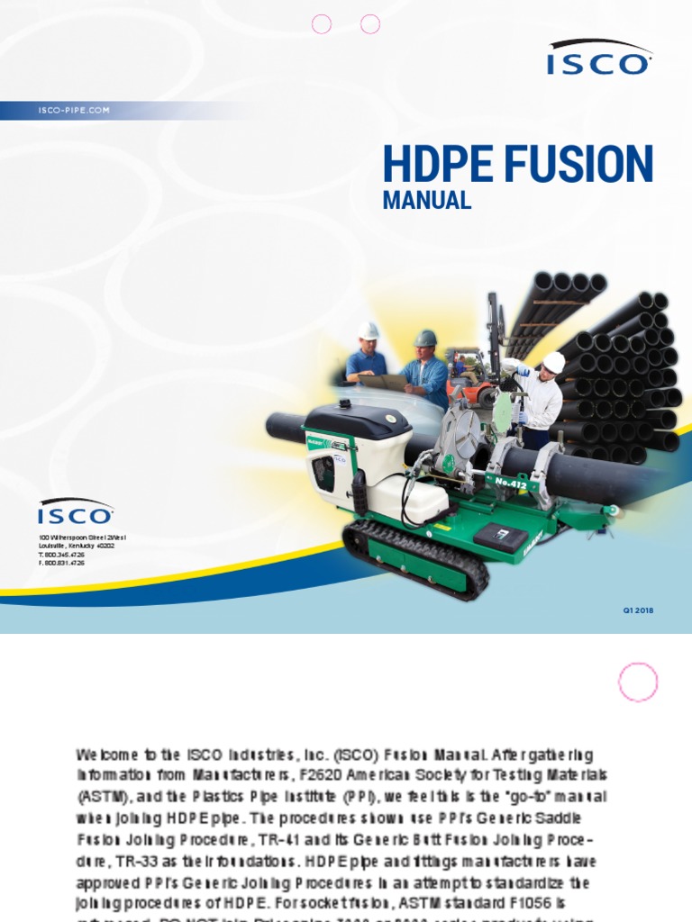 2018-IsCO FusionManual Final | PDF | Pipe (Fluid Conveyance ...