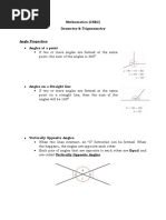 CSEC TRANSFORMATIONS Notes | PDF | Shape | Mirror