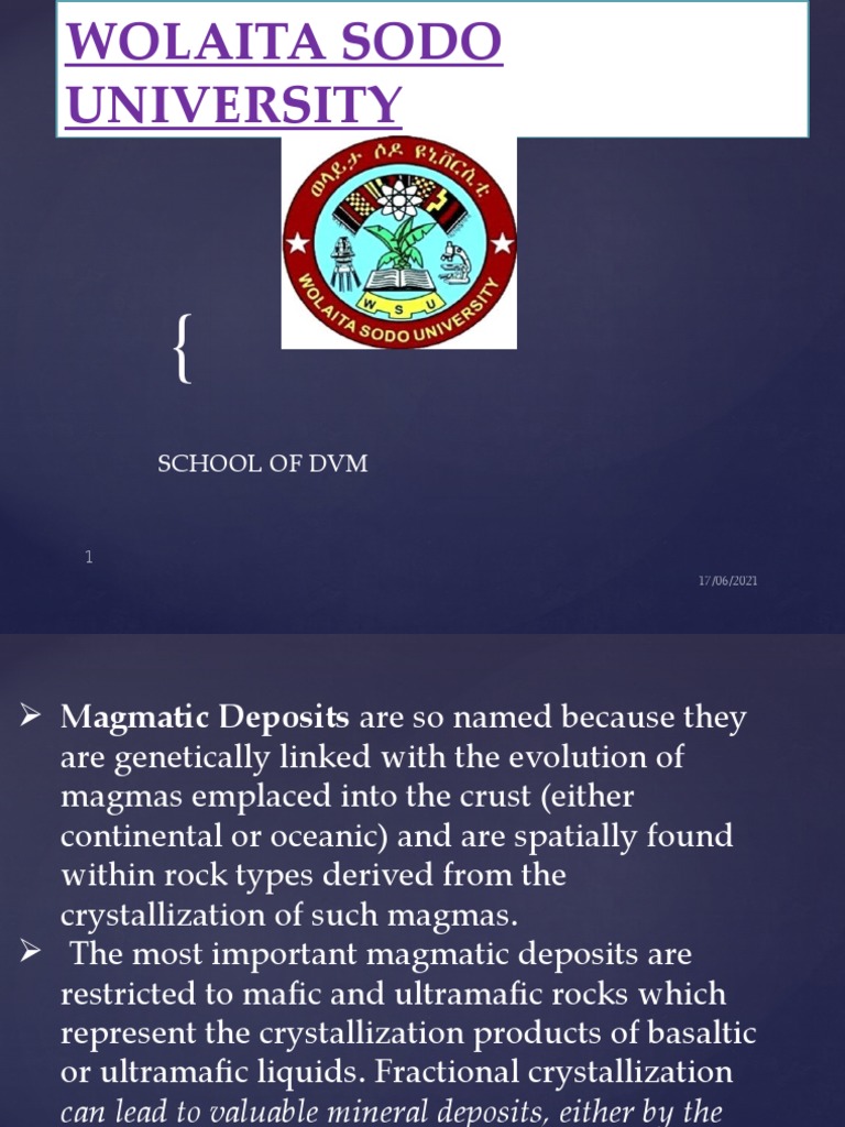 Wolaita Sodo University | PDF | Rock (Geology) | Magma