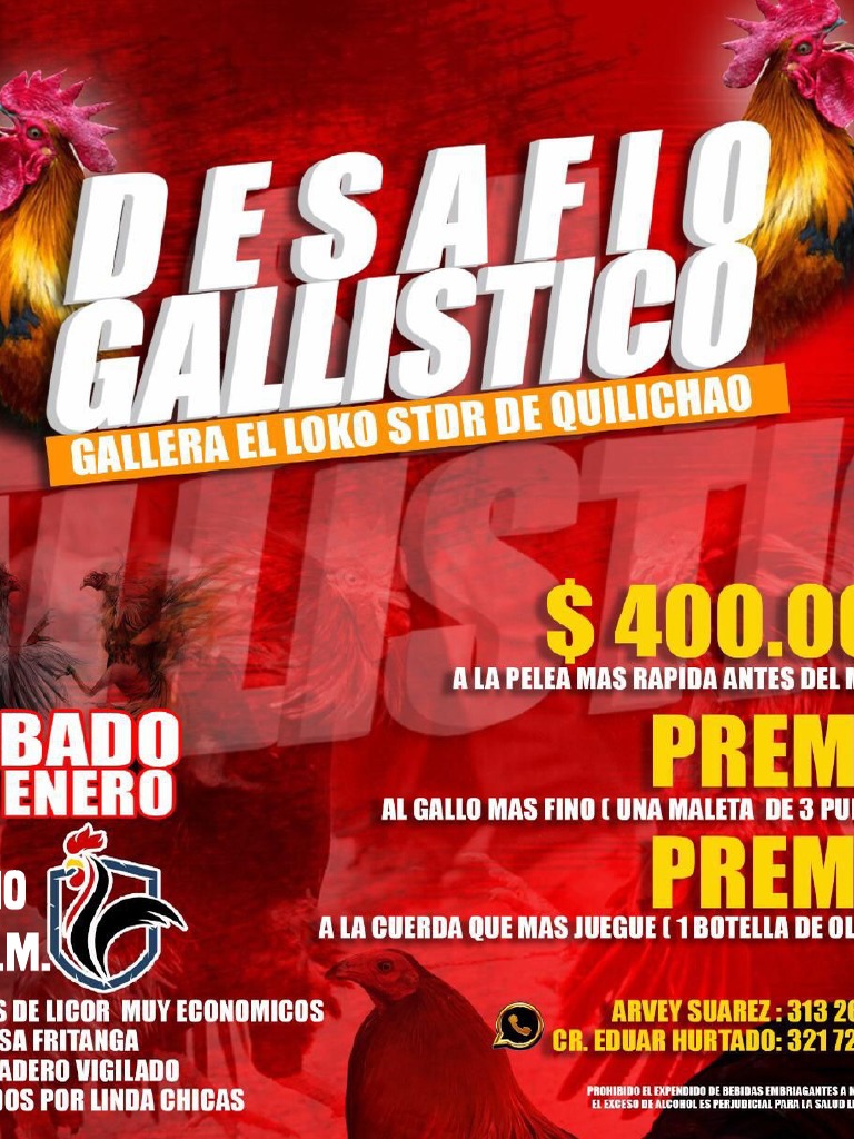 Afiche Gallera 1 | PDF