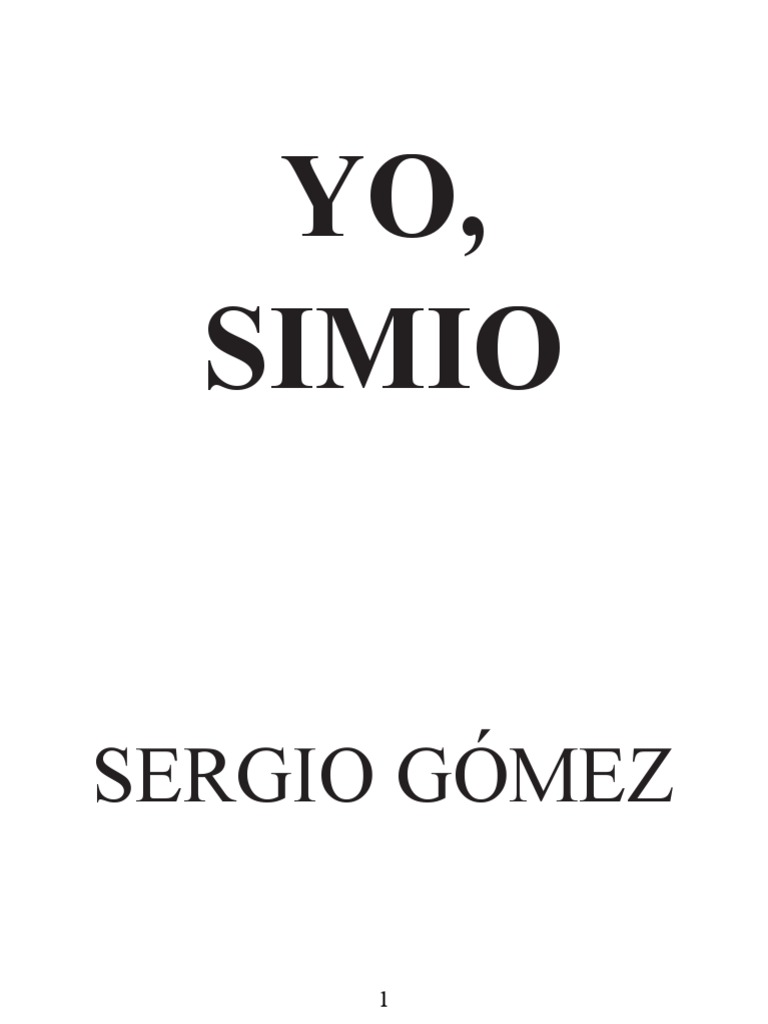 Yo Simio Ok | PDF | Amor | Osos