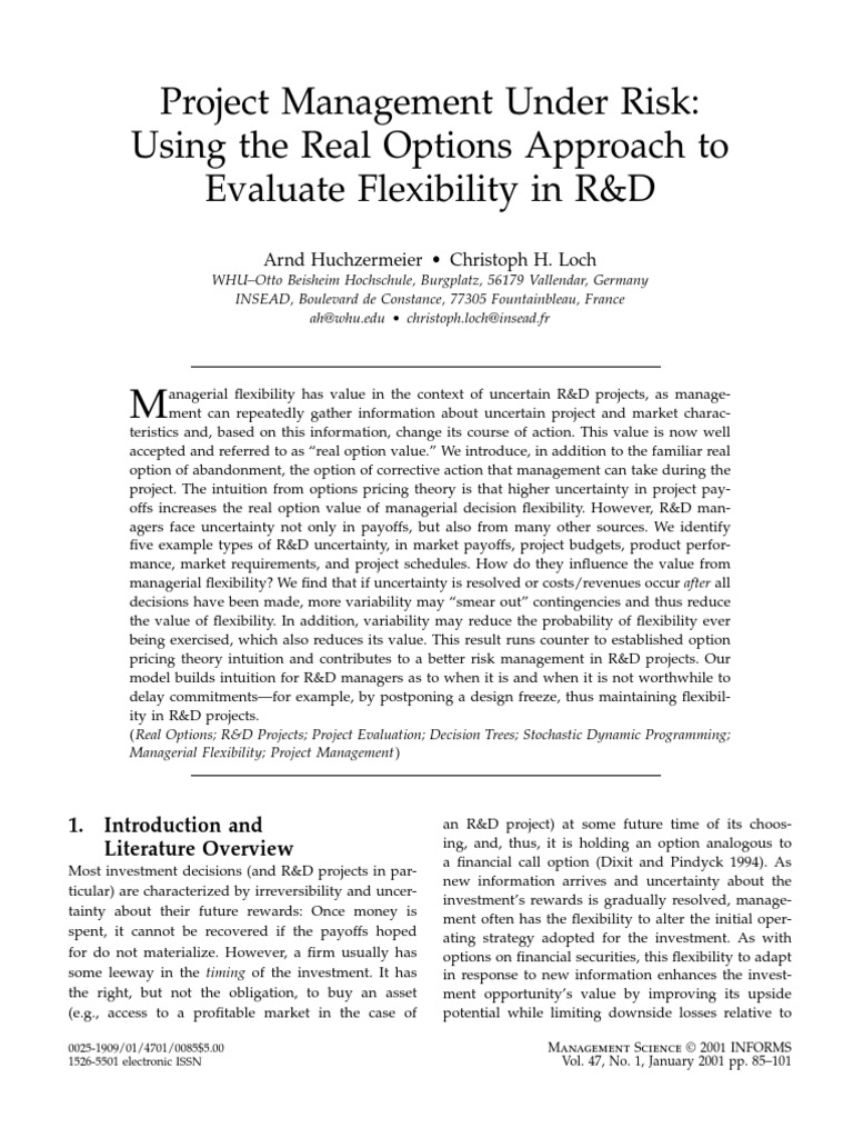 Project Management Under Risk | PDF | Variance | Bias Of An Estimator