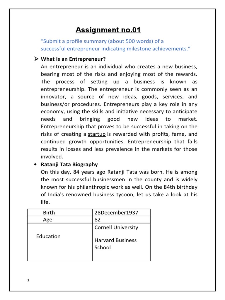EDE Assignments | PDF | Entrepreneurship | Loans