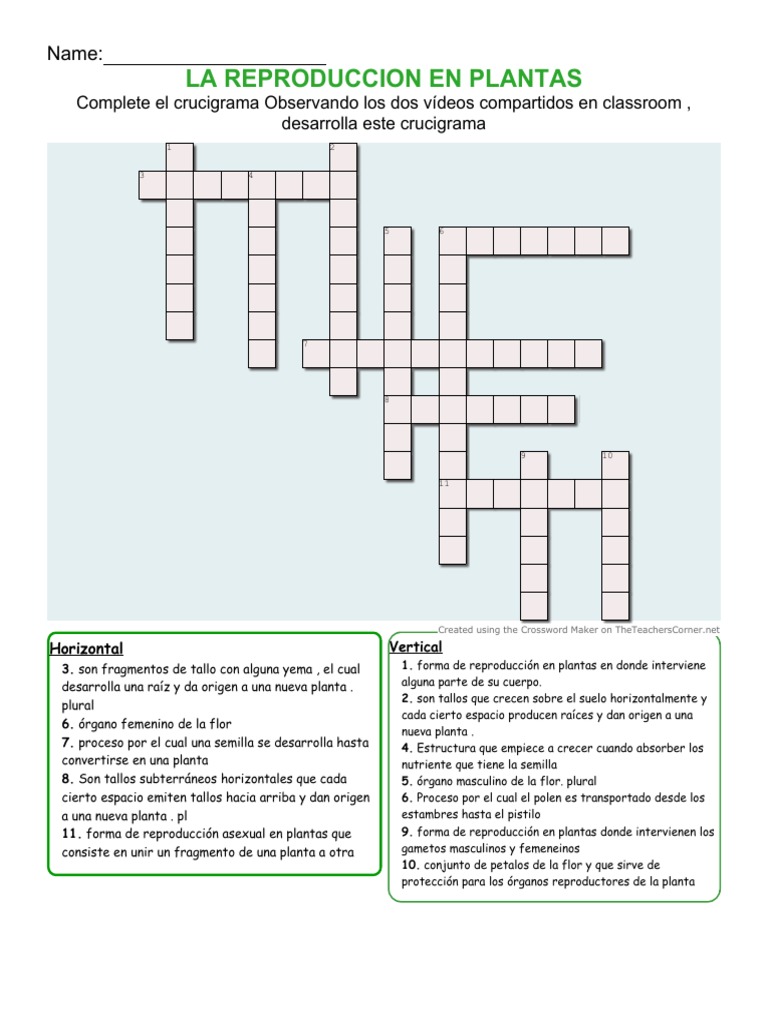 La Reproduccion en Plantas | PDF