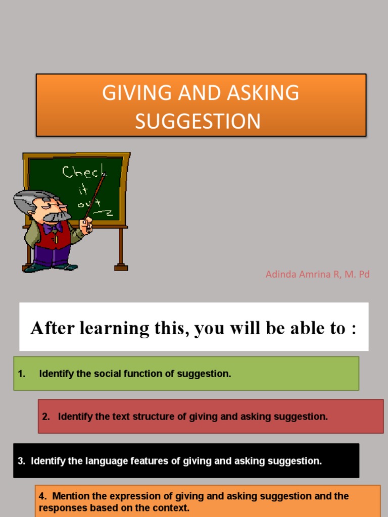 Giving and Asking Suggestions Guide | PDF