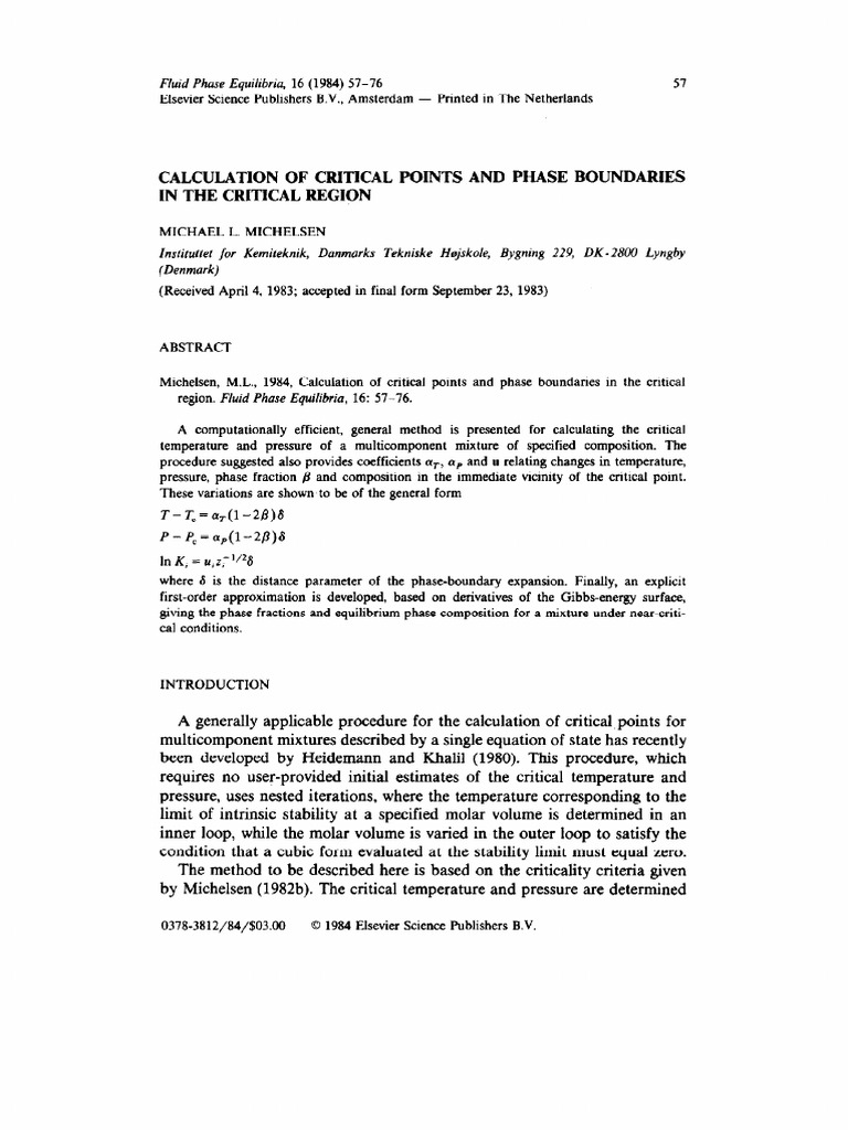 Critical Points and Phase Boundaries Calculation | PDF | Eigenvalues ...