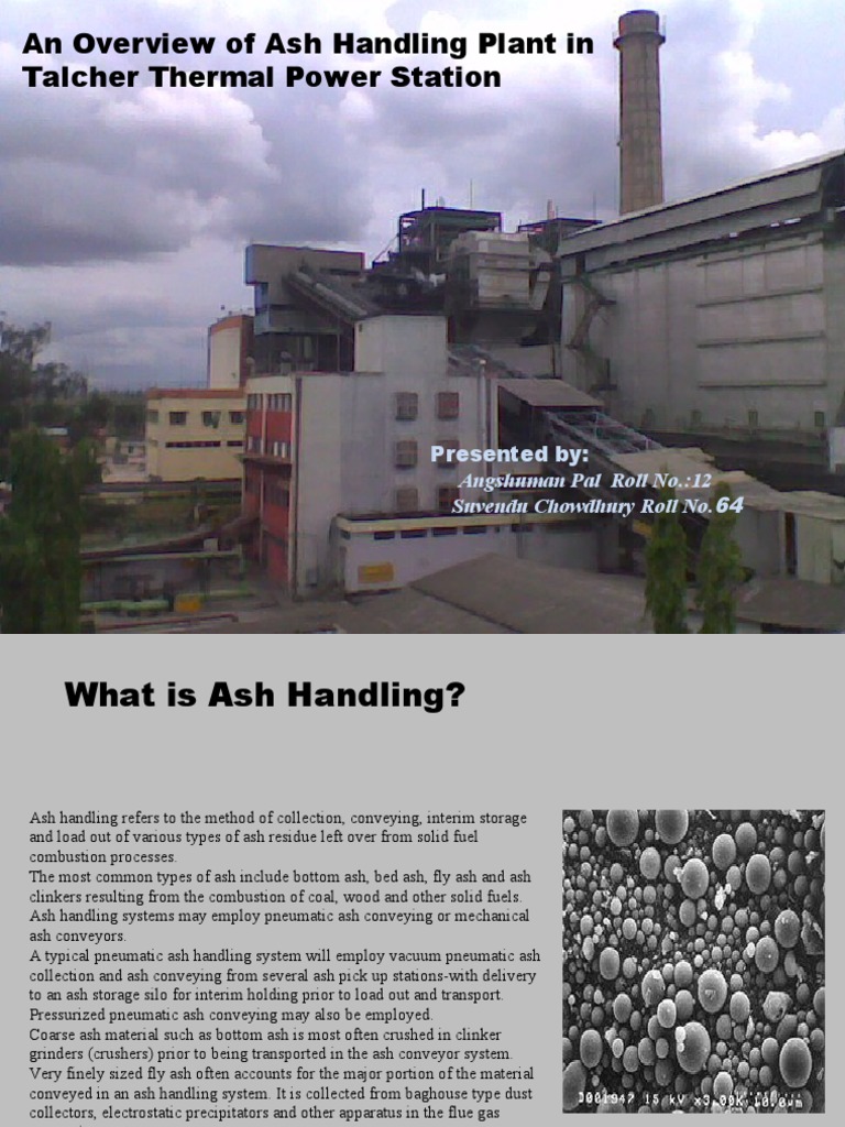 An Overview of Ash Handling Plant in Talcher Thermal Power Station ...