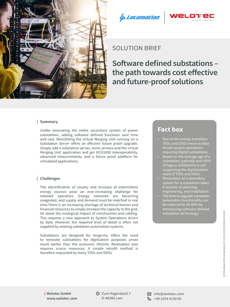 Software Defined Substations Overview | PDF | Electrical Substation ...
