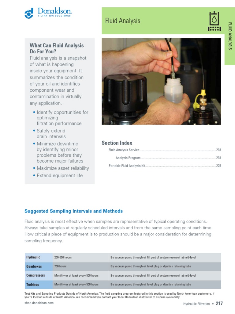 Hydraulic Fluid Analysis Program | PDF | Wear | Filtration