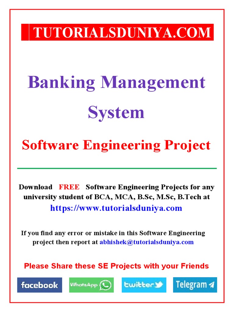 Banking Management System | Download Free PDF | Databases | Banks