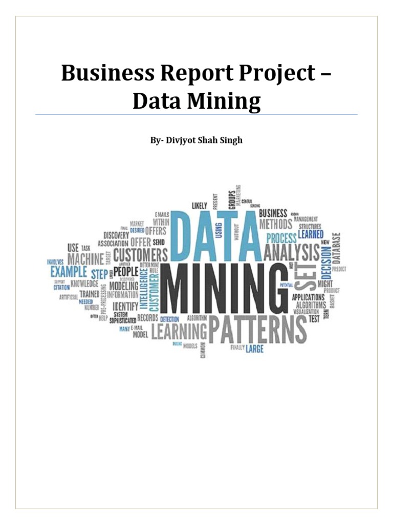 Business Report Project Data Mining | PDF | Quartile | Cluster Analysis