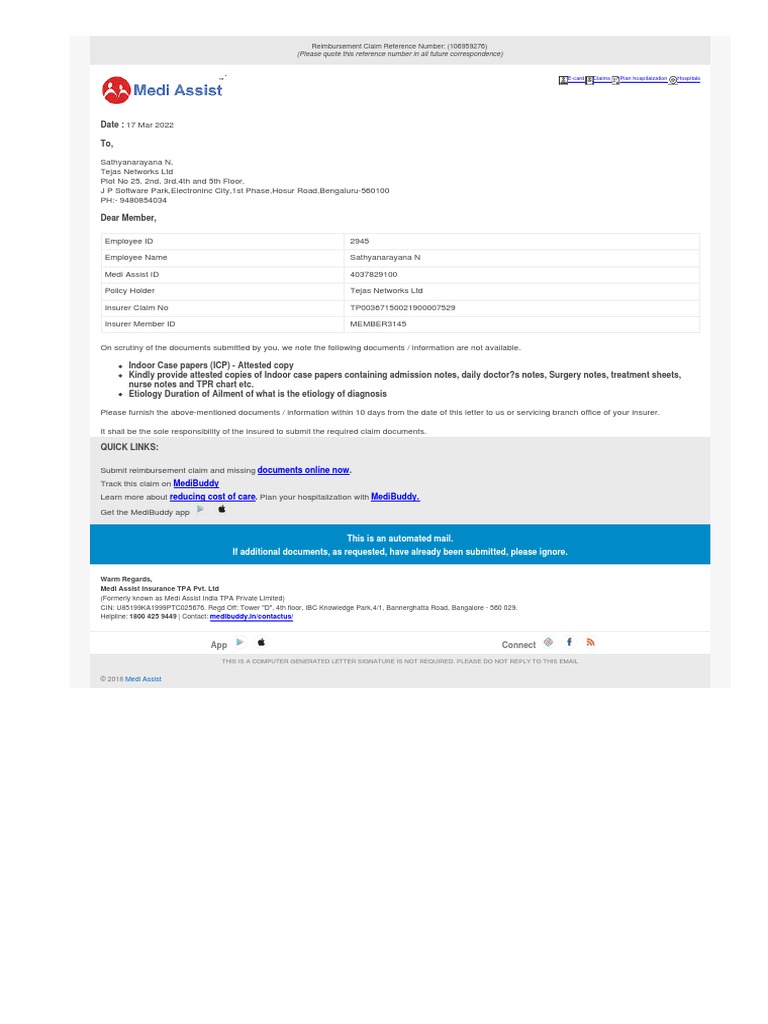 Please Quote This Reference Number in All Future Correspondence | PDF ...
