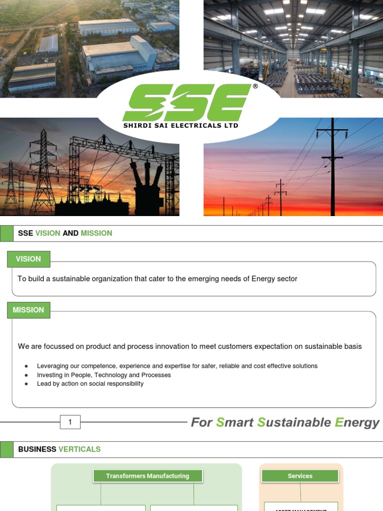 Sse Corporate Profile | PDF | Transformer | Electrical Engineering