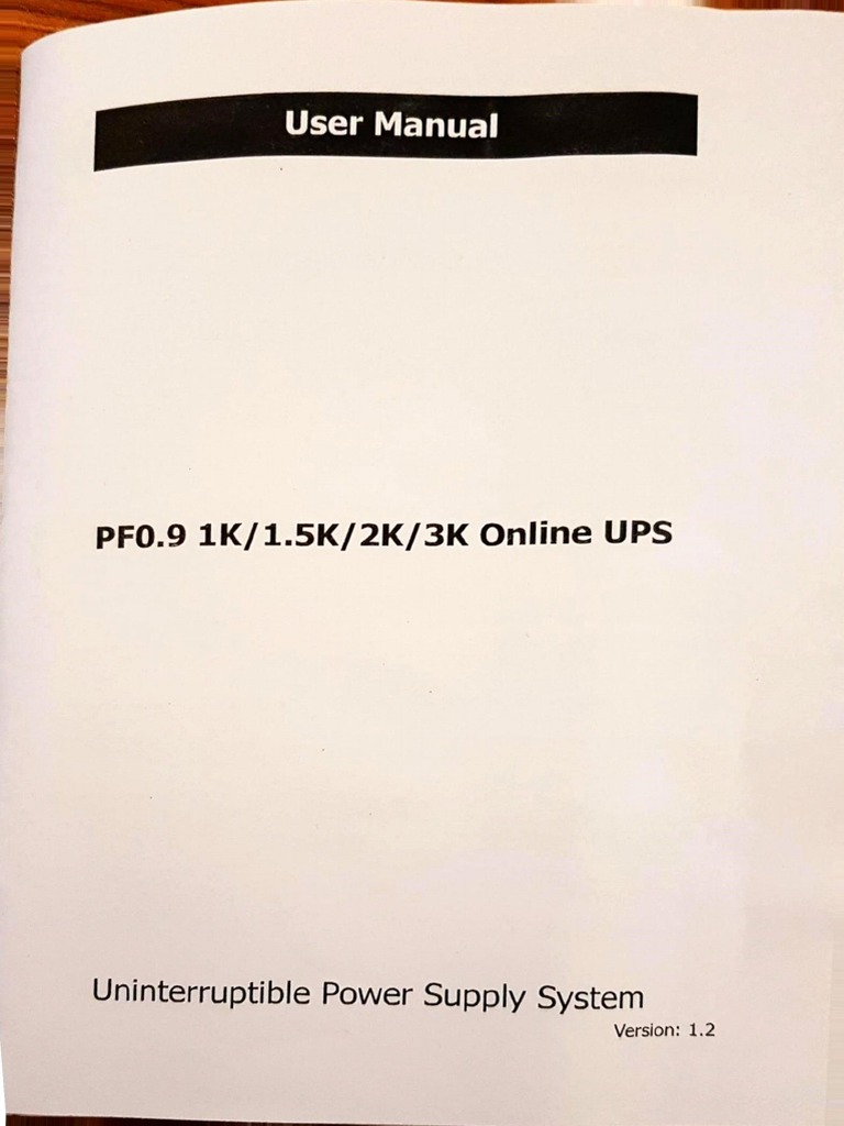Ups Manual | PDF | Battery Charger | Mains Electricity