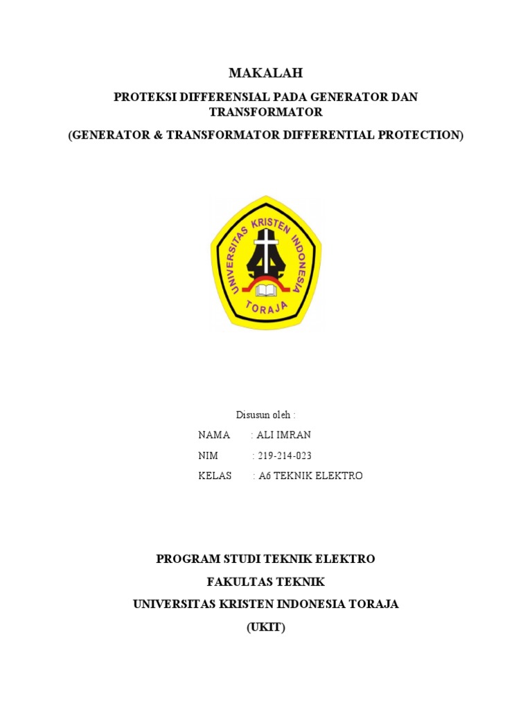 Tugas Sistem Proteksi - Ali Imran | PDF | Teknologi & Rekayasa