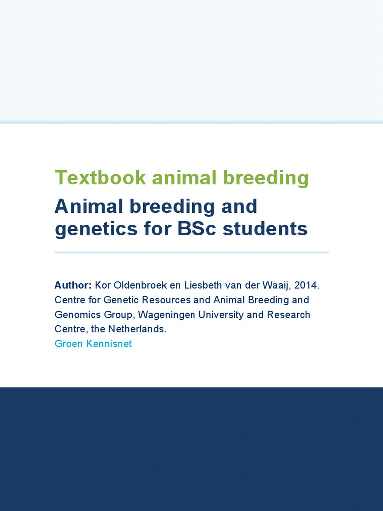 Animal Breeding Book | PDF | Inbreeding | Natural Selection