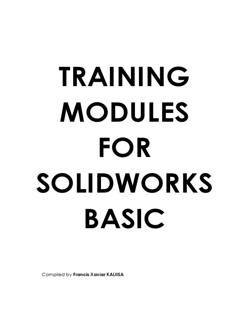 Solid Works Training BASIC | PDF | Menu (Computing) | Ellipse