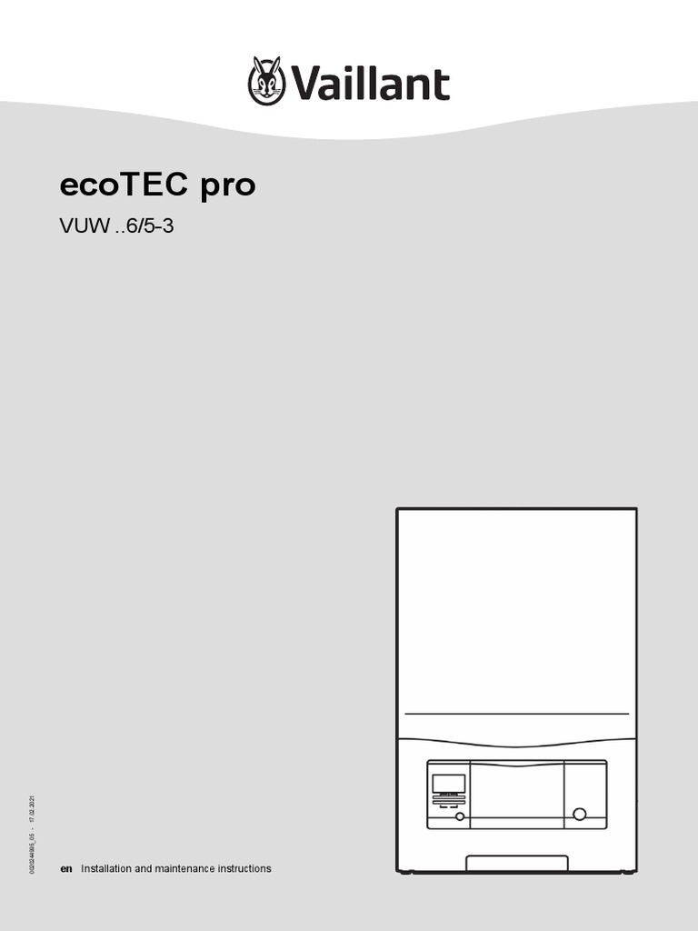 Ecotec Pro 24 28 Combi Installation and Maintenance Instructions ...