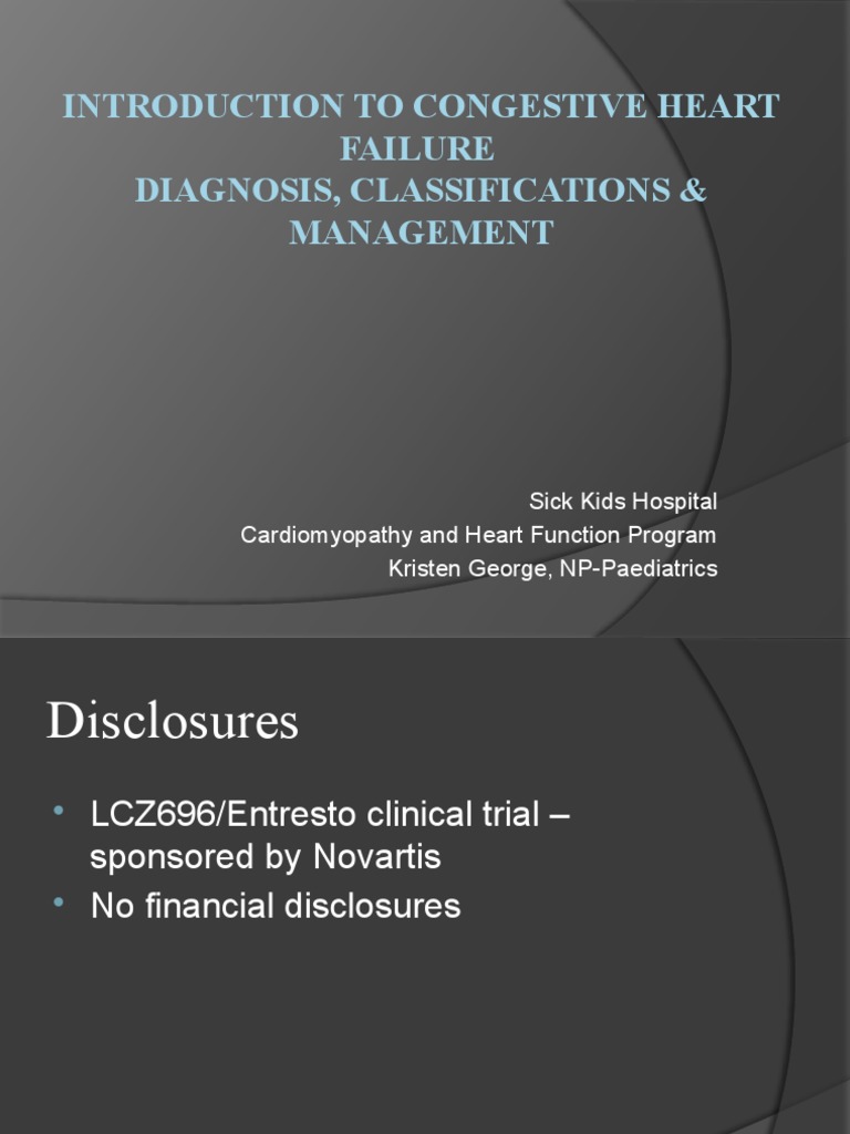 Introduction To Congestive Heart Failure Diagnosis, Classifications ...