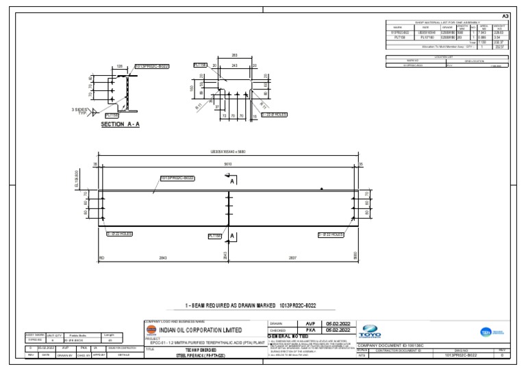 100136C-051-DD-1841-1013 - 1 (Shop Drawing) - 022-022 | PDF ...