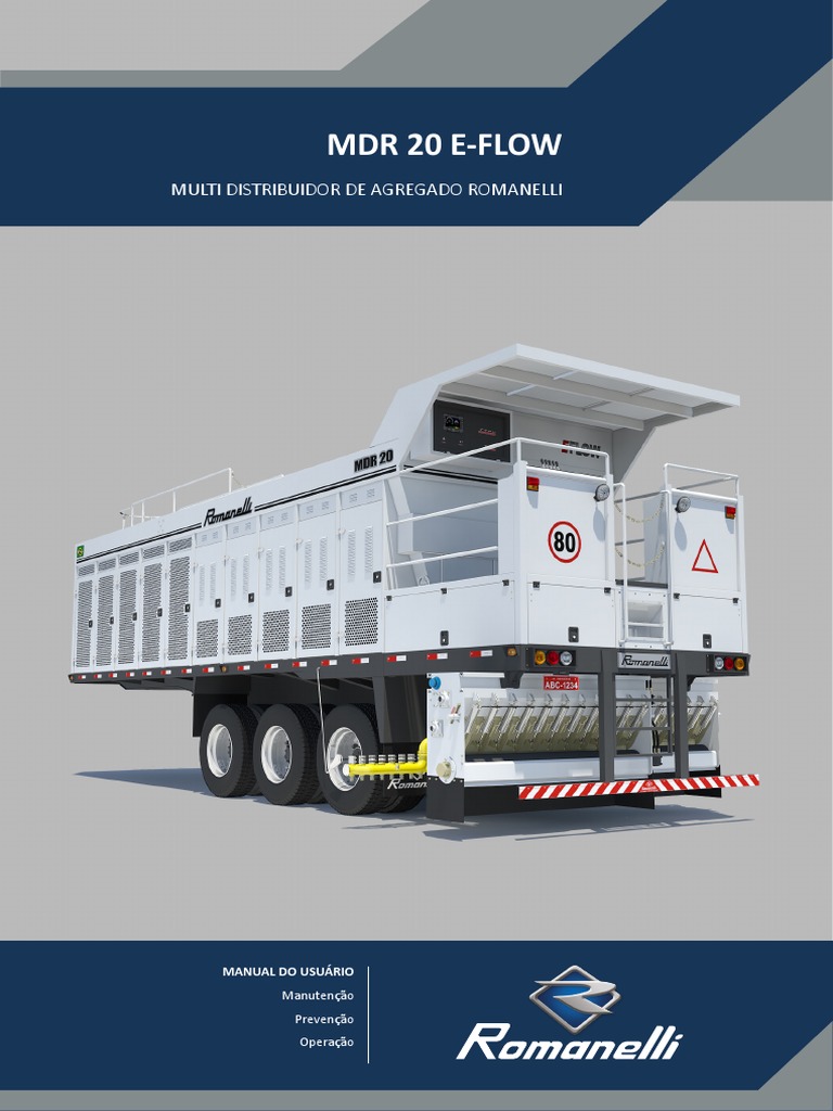 Manual do Usuário MDR 20 E-FLOW | PDF | Motores | Motor a diesel