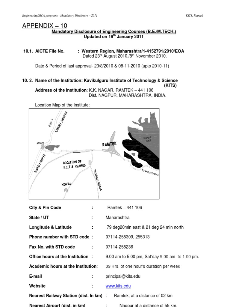 KITS Ramtek | PDF | Doctor Of Philosophy | Master's Degree