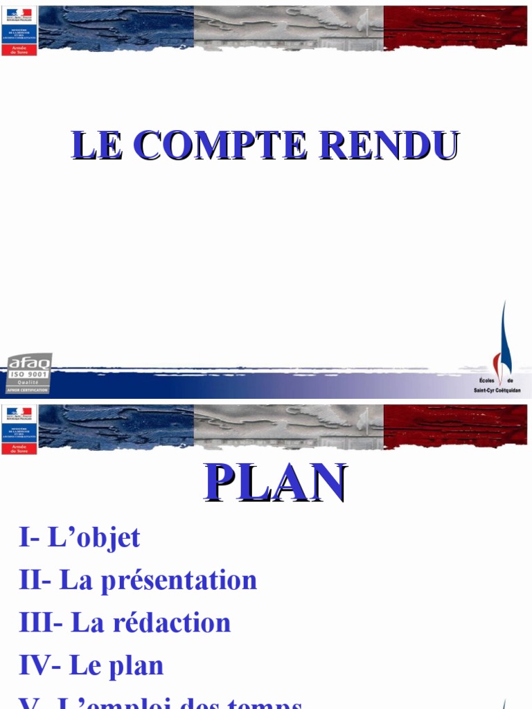 Cours Compte Rendu | PDF | Militaire