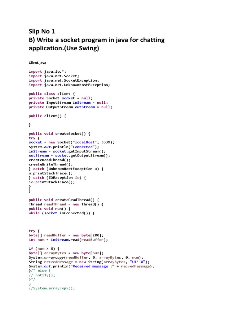 Adavance Java Practical Slip | Download Free PDF | Software Engineering ...