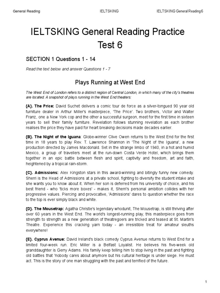 Ieltsking General Reading Practice Test 6 | PDF | Mount Everest | Risk