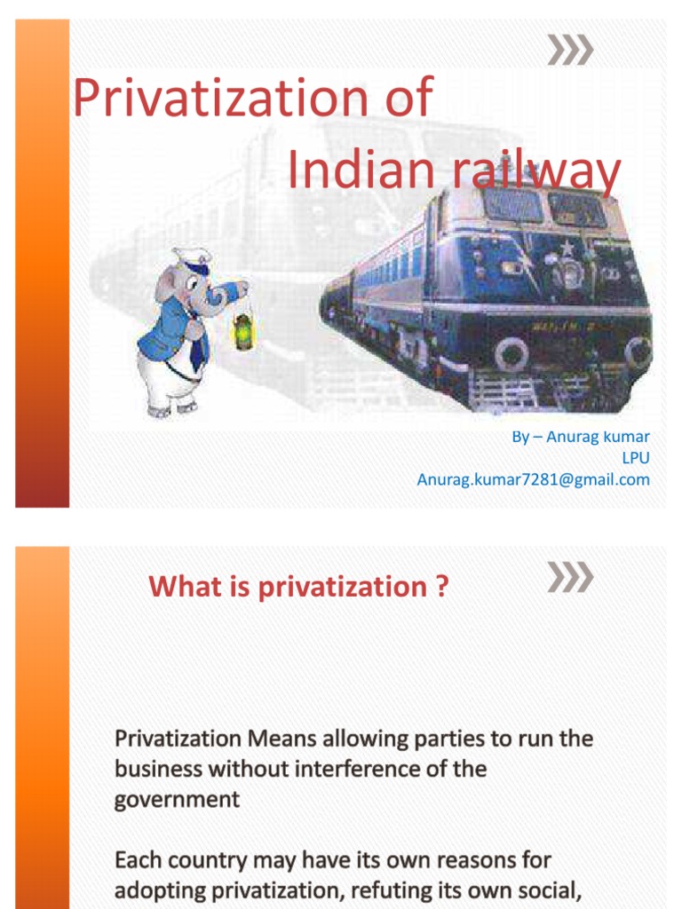 Indian Railways Privatization Overview | PDF