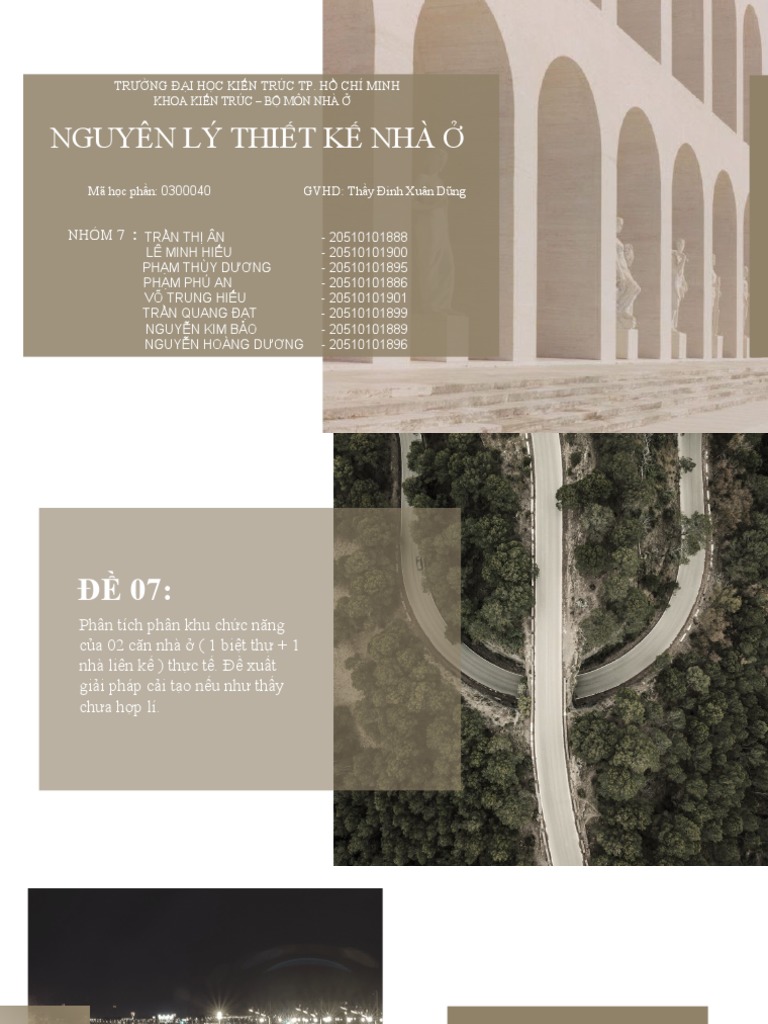 Bài tập lớn NLTKKT Nhà ở - Nhóm 7 - KT20DL | PDF