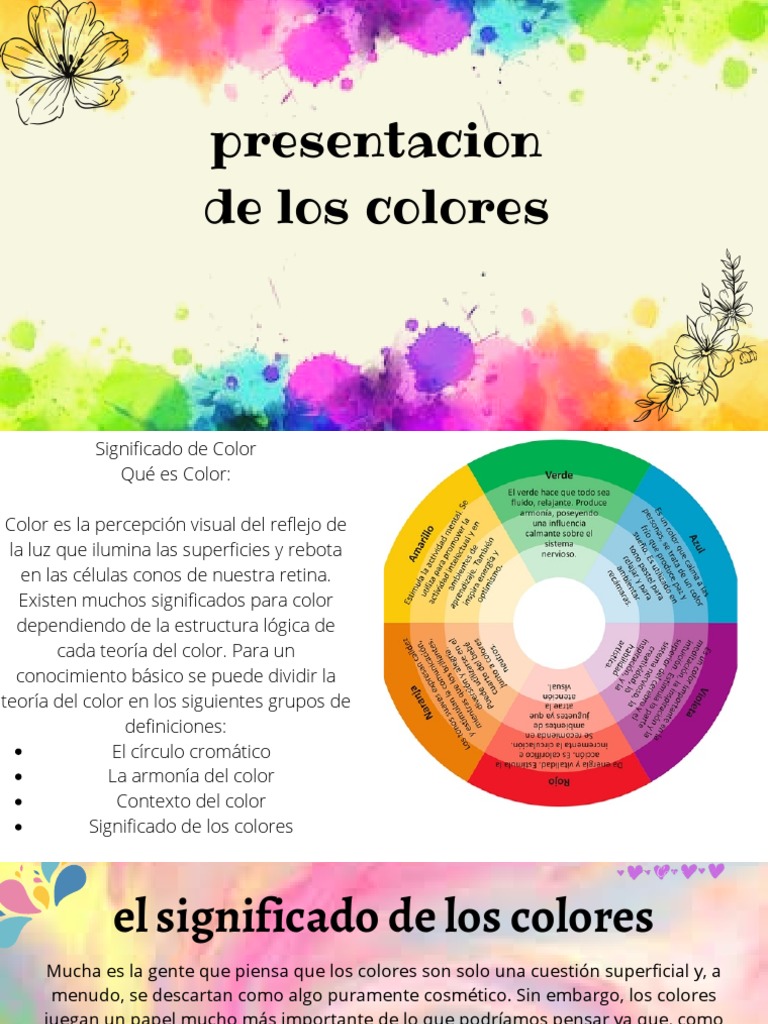 Presentacion de Los Colores | PDF | Color | Verde