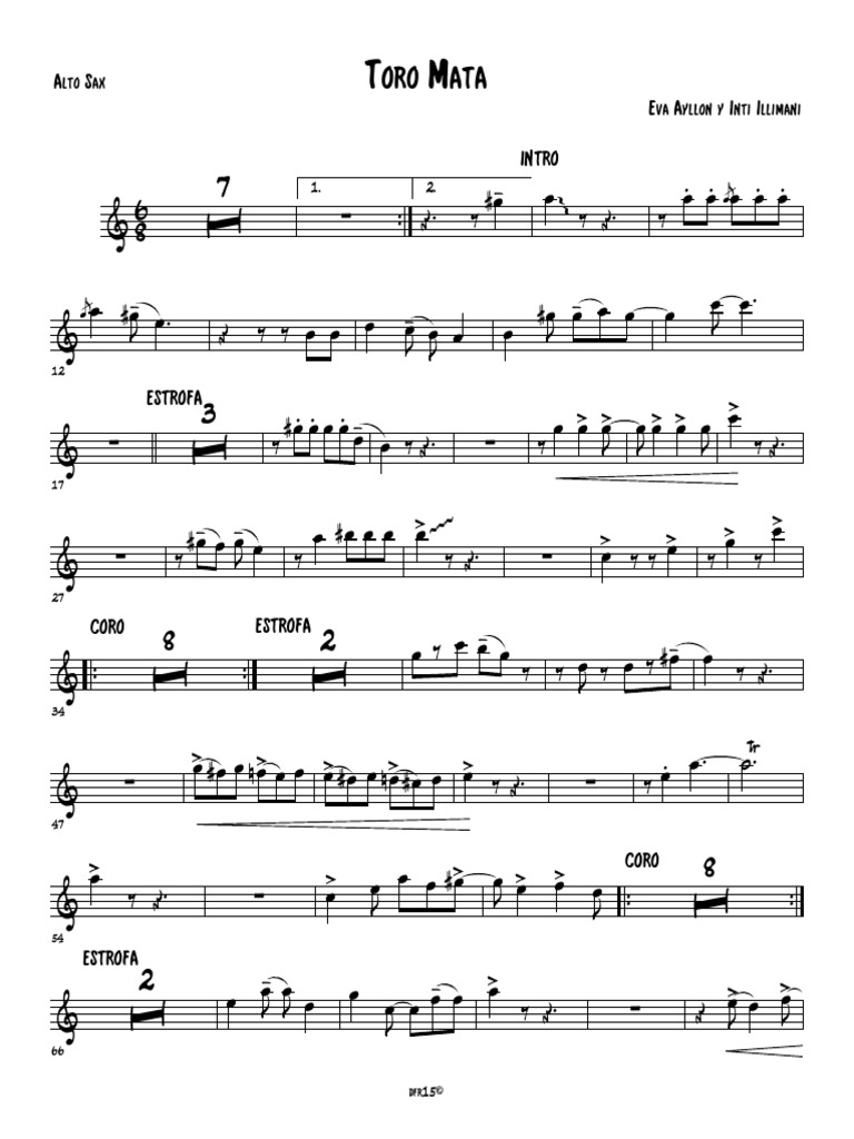 Toro Mata - Saxo | PDF