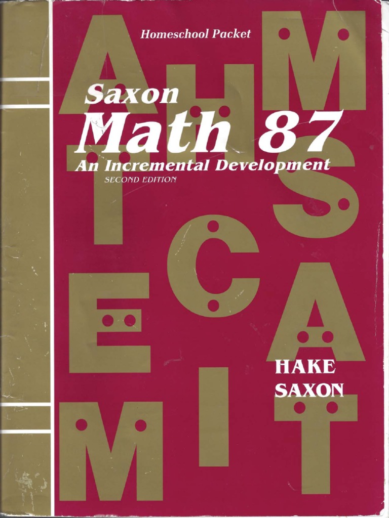 Saxon Math 8 7 2nd Ed Homeschool Packet 2 | PDF
