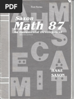 Saxon Math Course 1 Workbook PDF | PDF | Mathematics | Worksheet
