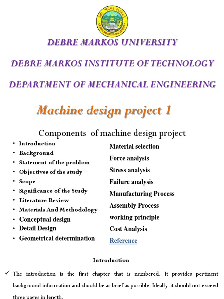 Machine Design Project | PDF | Cognition | Science