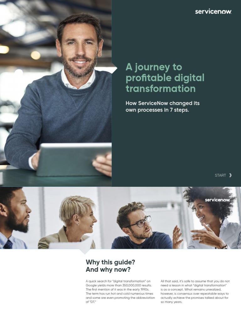 A Journey To Profitable Digital Transformation: How Servicenow Changed ...