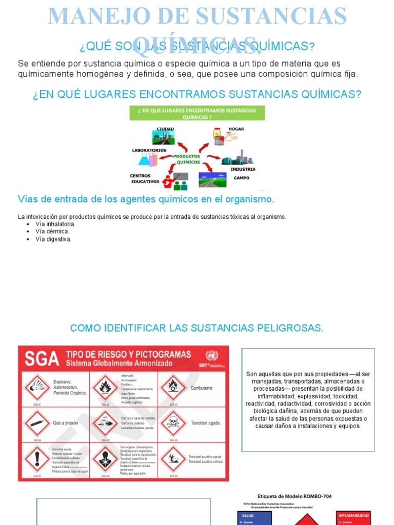 Manejo Seguro de Sustancias Químicas | PDF | Mercancías peligrosas | Toxicidad