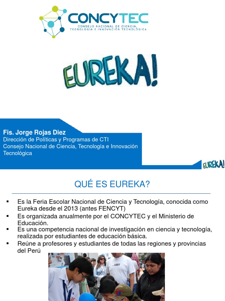 Concurso Eureka 2022 - EducarPerú | PDF | Plan de estudios | Experimentar
