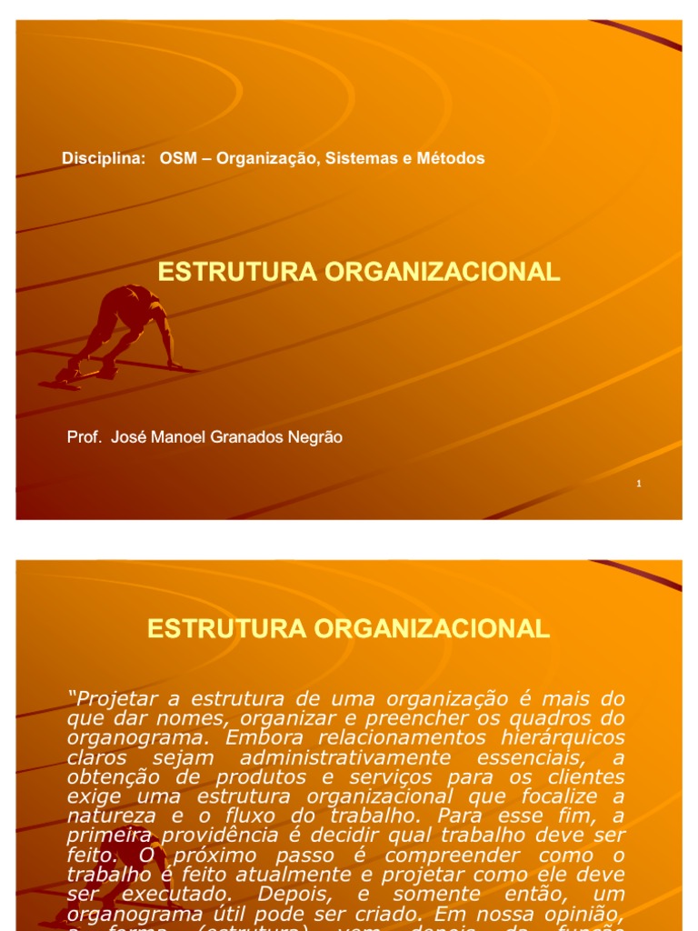 OSM - Estrutura Organizacional | PDF | Estrutura organizacional ...