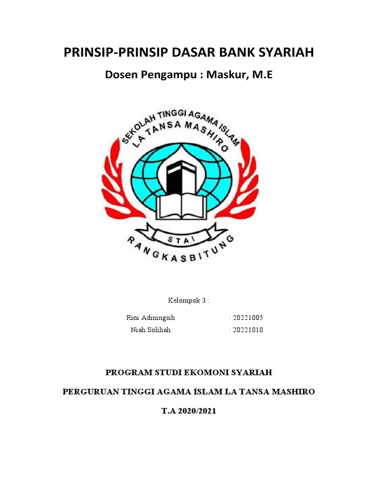Prinsip Prinsip Bank Syariah 1 Pdf 