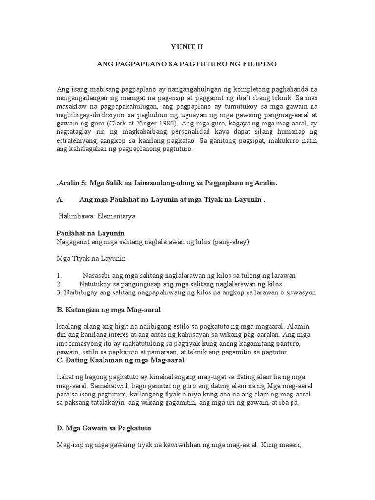 Midterm Module in Filipino 211 | PDF