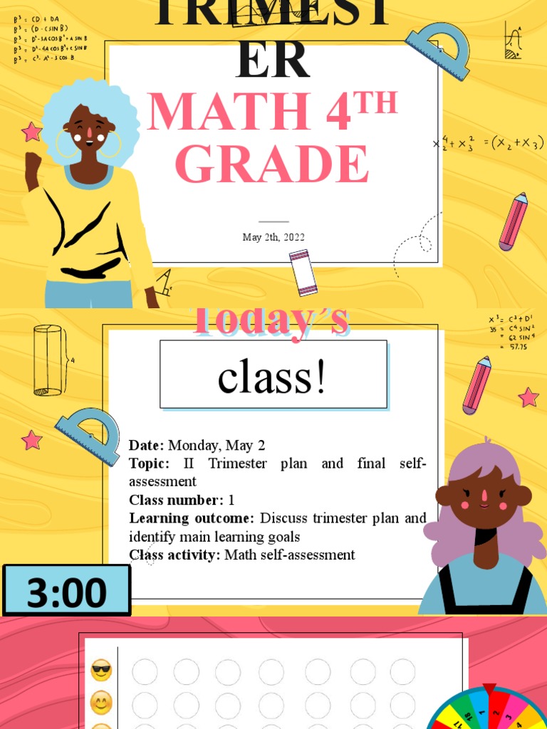 4° II Trimester Math 18.05 | PDF | Division (Mathematics) | Integer