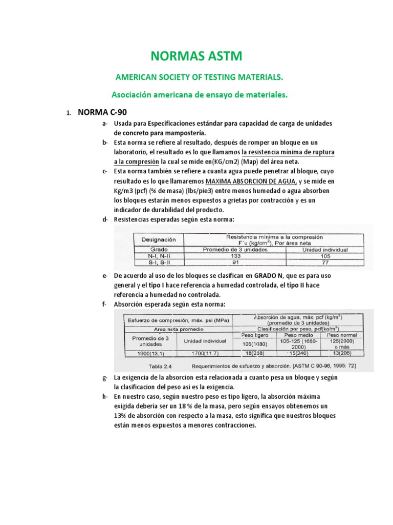 Normas Astm C-90 | PDF