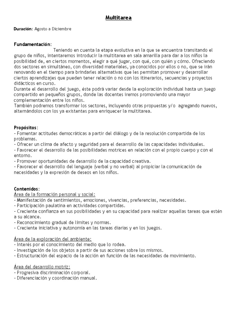 Planificacion Multitarea | PDF | Comunicación | Ciencia cognitiva