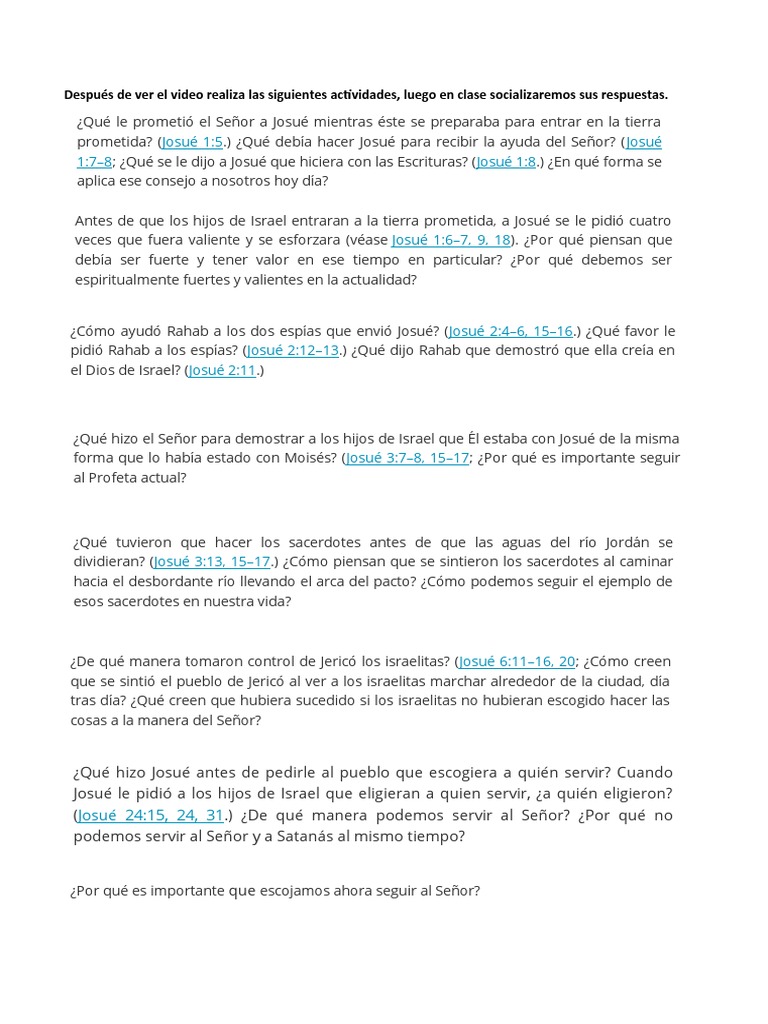 Josué y La Batalla de Jericó | PDF