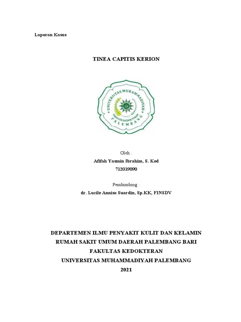 Tinea Capitis Kerion: Laporan Kasus | PDF | Pengembangan Diri ...