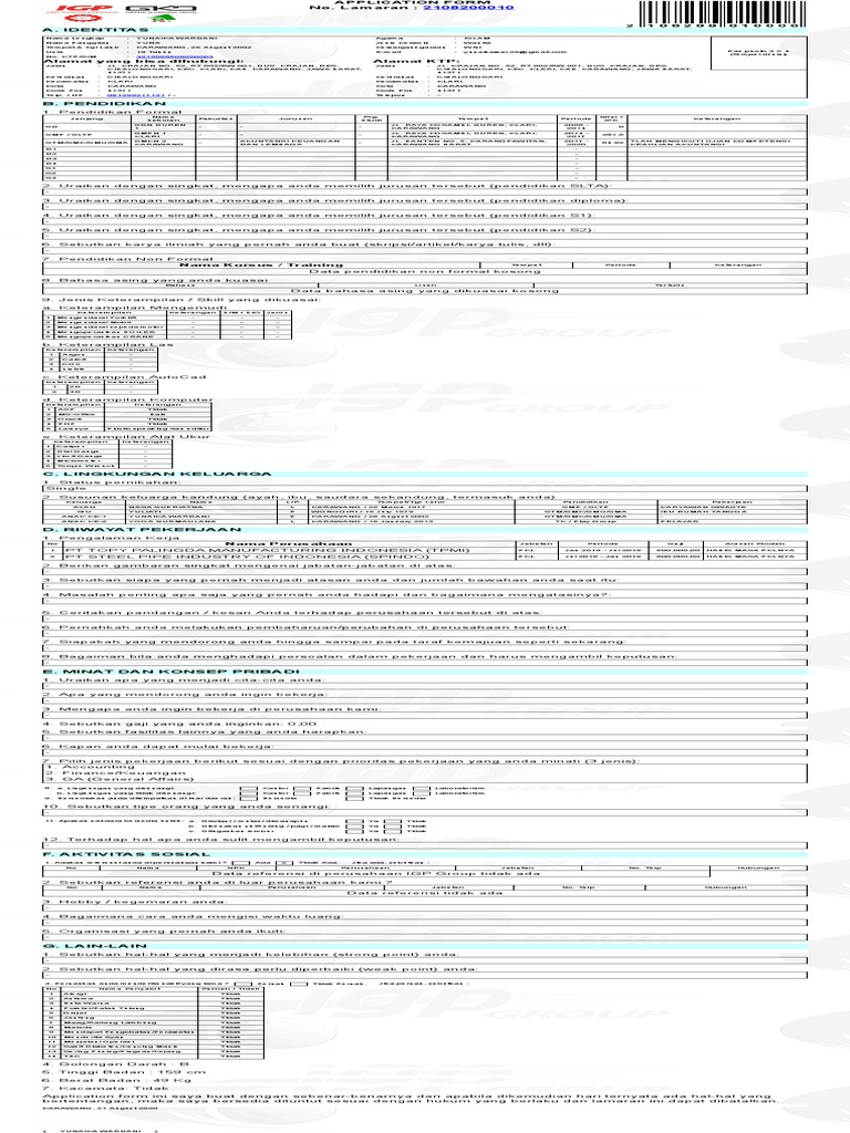 Form Igp | PDF